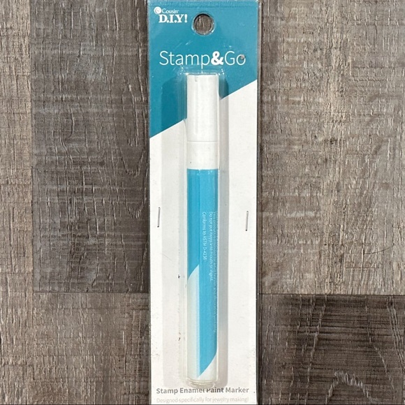 Office | New Cousins Diy White Stamp Go Enamel Paint Marker | Poshmark